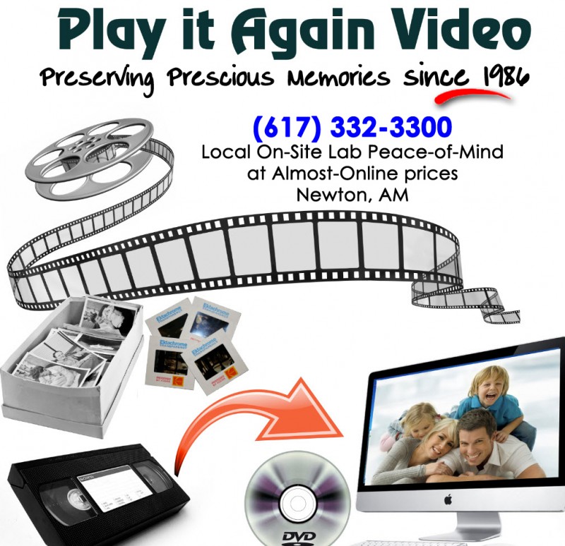 VHS to DVD transfer , photo. slide scanning - Newton, MA